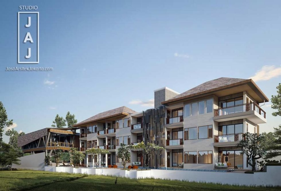 Desain Hotel 3 Lantai Mokko Suite yang kental dengan nuansa Bali Tropis ...